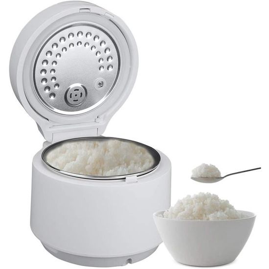 Cuiseur à riz électrique 3L - 123 - Portable, rond, blanc - Fonction ...