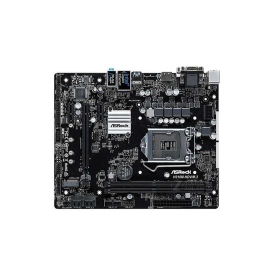 Carte mère ASRock H310M-HDV/M.2 Intel H310 LGA 1151 2xDDR4 32GB Micro ATX - Cdiscount Informatique