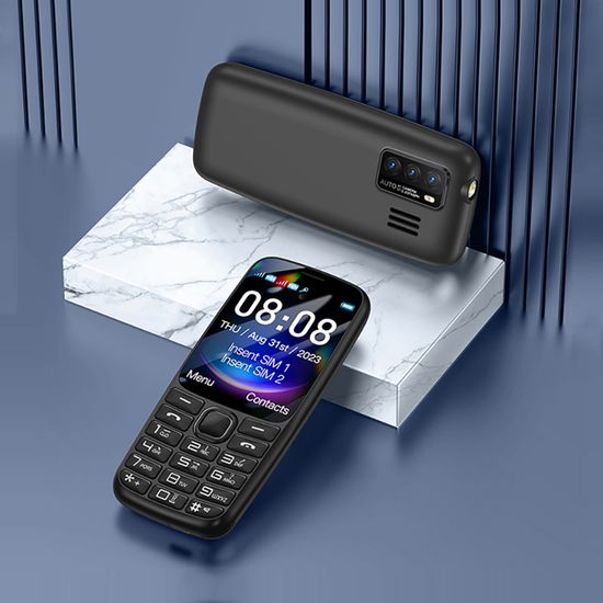 C99 4G Feature Phone 2.4 pouces 1500mAh Lampe de poche Double SIM MP3 Noir - Cdiscount Téléphonie