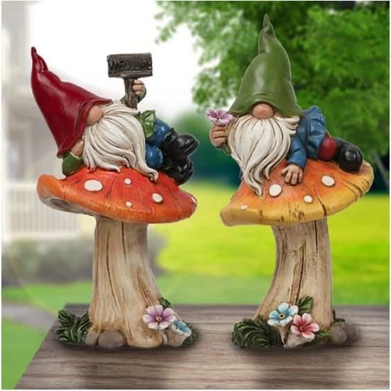 Nains De Jardin Résine Statues Figurine Nain Miniatures Ornements ...