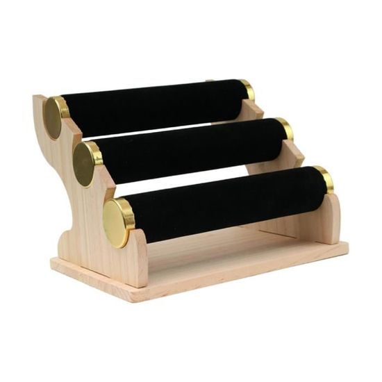 Supports de Porte-bracelet à 3 Niveaux, Support de Bracelet En Velours ...