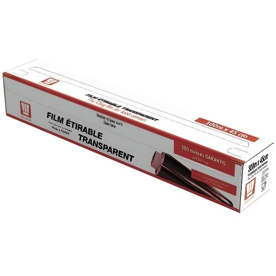 Film étirable - LINPAC - 300 mètres x 30 cm - PVC transparent - Boîte ...