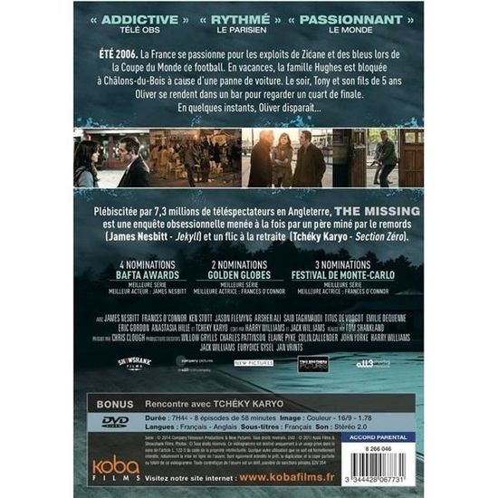 The Missing - Saison 1 : Tchéky Karyo, Abigail Hardingham - Cdiscount DVD