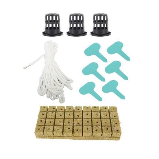 Vvikizy Cubes de laine de roche pour la culture hydroponique Lot de 72 ...