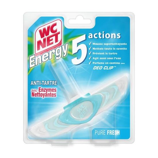 WC NET Bloc Anti-tartre Energy 5 Actions Pure Fresh - 38 g - Cdiscount Auto
