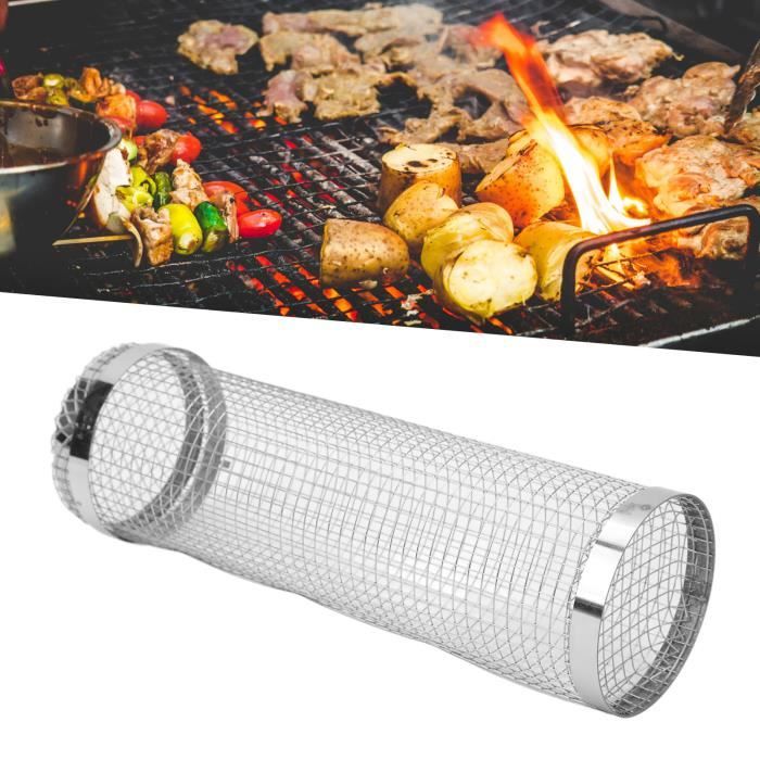 Atyao Tube de filet pour barbecue Filet de barbecue Panier à griller à ...