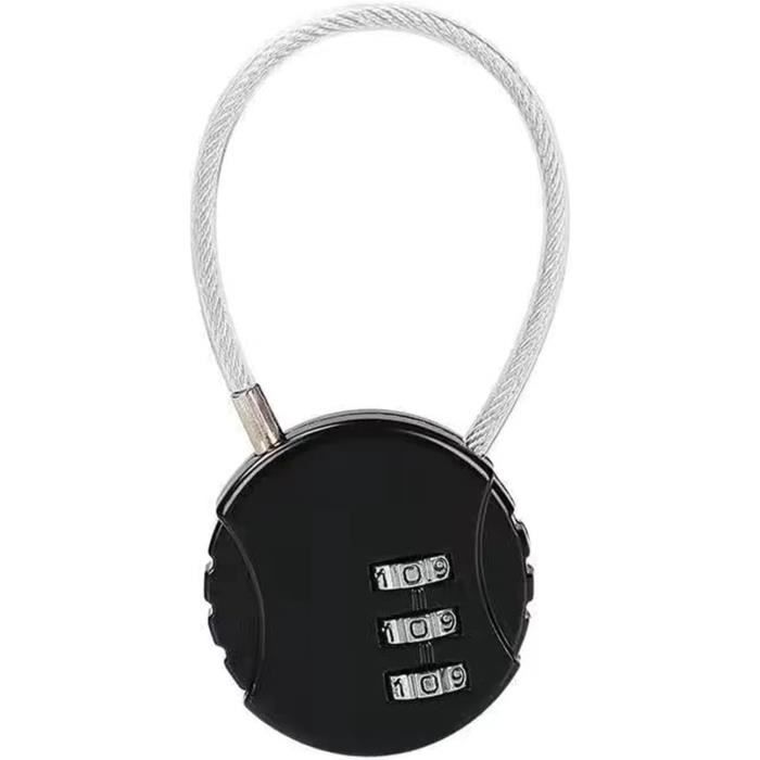 3 Chiffres Mot De Passe Combinaison Cadenas Valise Bagages Métal Code Serrure Codé Clé Vol ...