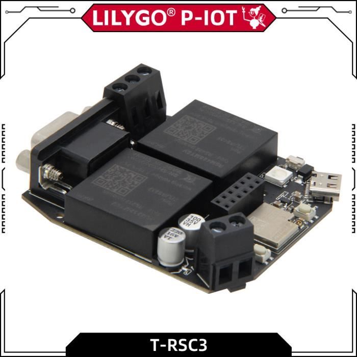 T-RSC3 ESP32-C3 RS232 RS485 Wi-Fi Bluetooth de la lumière LED WS2812 de ...