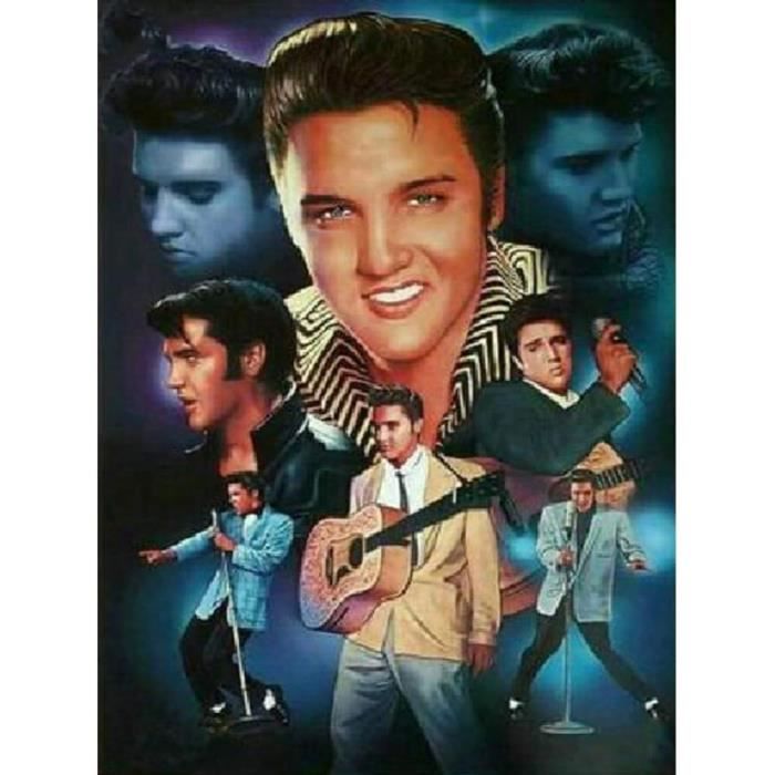 Kits De Diamant Peinture 5D Complète Elvis Presley Diamond Painting ...