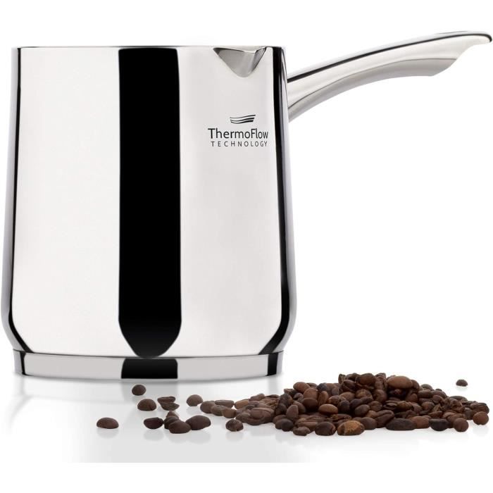 Cafetière à induction en acier inoxydable Cafetière moderne turque ...