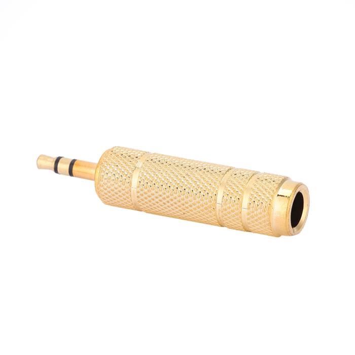Adaptateur Audio 3.5Mm Mâle À 6.35Mm Femelle Prise Jack Audio ...