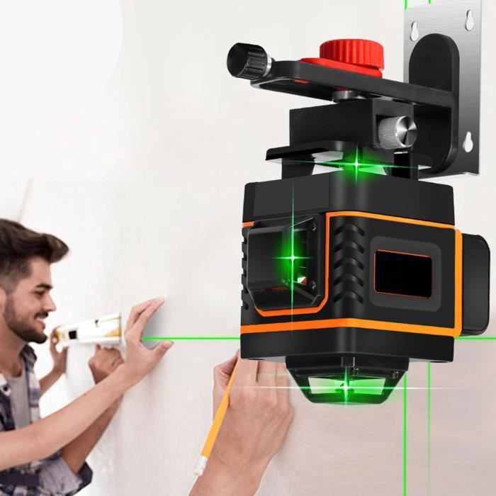 LIU-7542150281753-Niveau de ligne Laser 4D 16 lignes Niveau Lasers 16 ...
