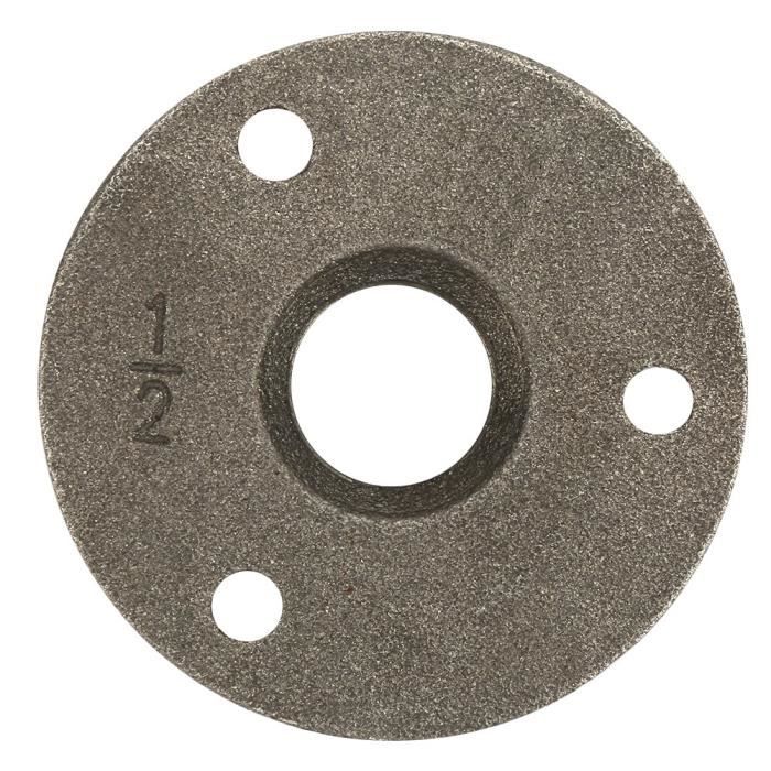 Base de bride 10 pièces alliage/fonte 3 trous 65mm DN15 bride tuyau ...