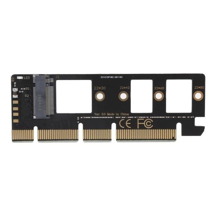 FUNNING-SSD M2 Carte adaptateur SSD PCI‑E 30 X4 X8 X16 vers NVME M2 ...