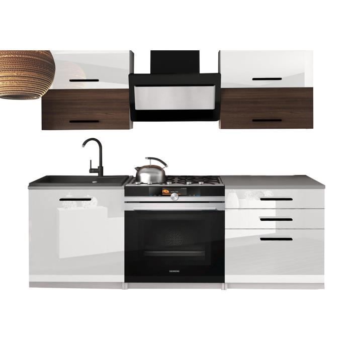 KATALINA - Cuisine complète L120 cm - Cuisine droite 4 pcs - Plan de ...