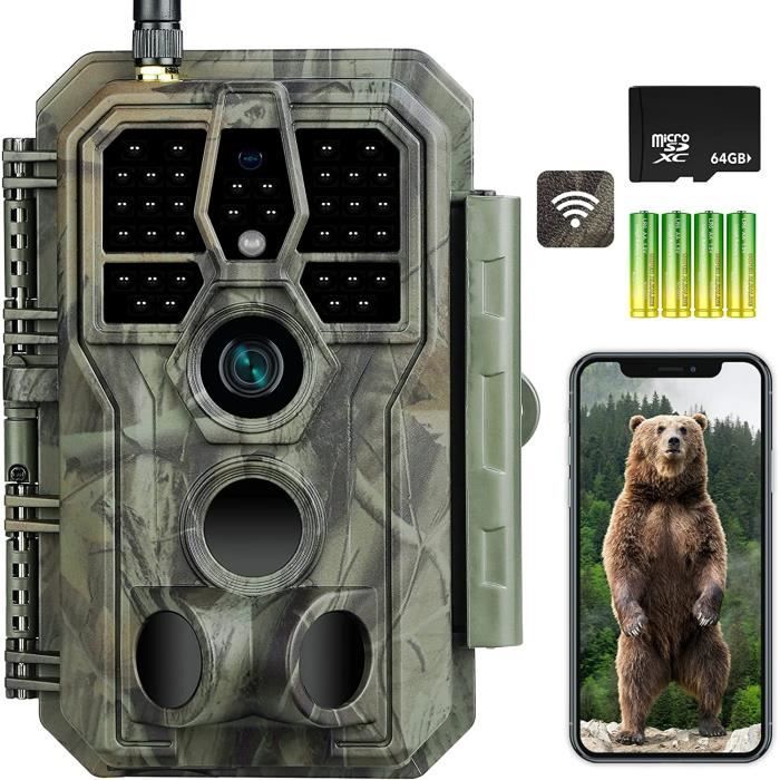 DIGITNOW! WiFi Caméra de Chasse, 32MP 1296P H.264 IP66 Étanche,Caméra ...