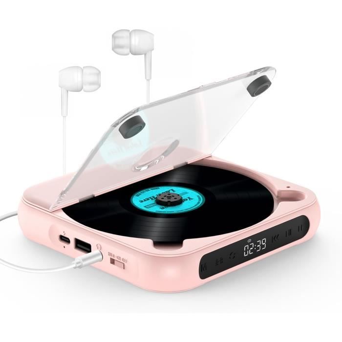 Lecteur Cd Portable Avec Bluetooth Et Batterie Rechargeable 1200Mah ...
