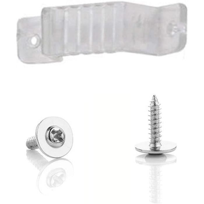 50Pcs Clip De Fixation Attache Et Vis Pour Ruban Led Bande Lumineuse ...