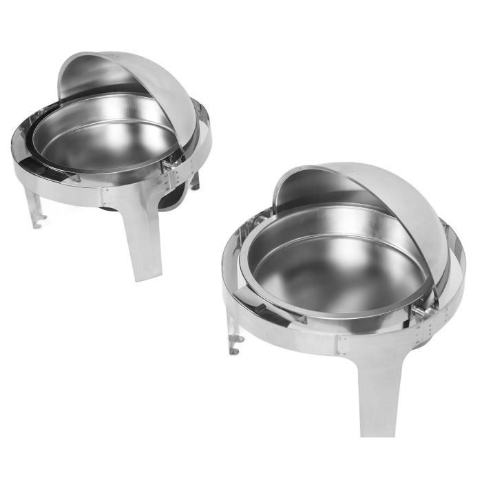 Buffet rond épaissi - Réchauds à déjeuner - Réchauds de maintien - 2 ...