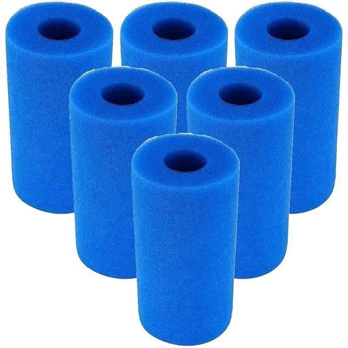 Happy-Lot de 6 cartouches filtrantes en éponge pour piscine Intex Type ...