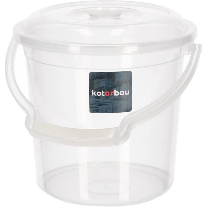 KOTARBAU Seau transparent avec couvercle hermétique 5 l77 - Cdiscount ...