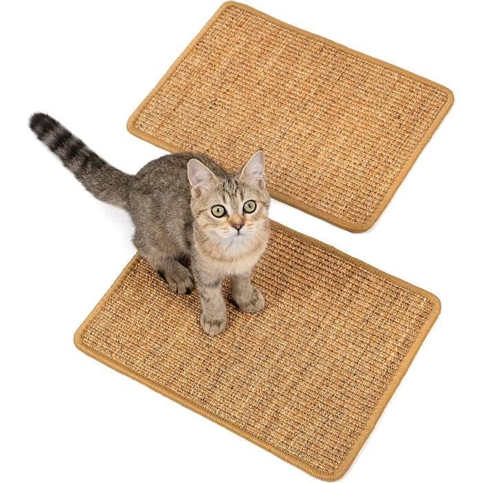 Conlun Grattoir Chat en Sisal Naturel,Tapis Griffoir pour Chat Mural ...
