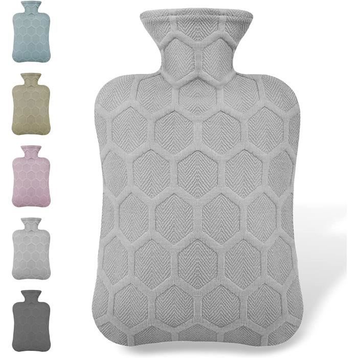 ANMIA Bouillotte en caoutchouc avec housse, Gris clair 1,8 l122 - Cdiscount Santé - Mieux vivre