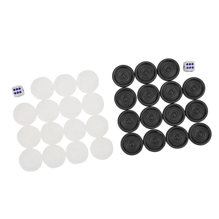 VGEBY Dames International checkers, 22mm plastic backgammon checkers ...