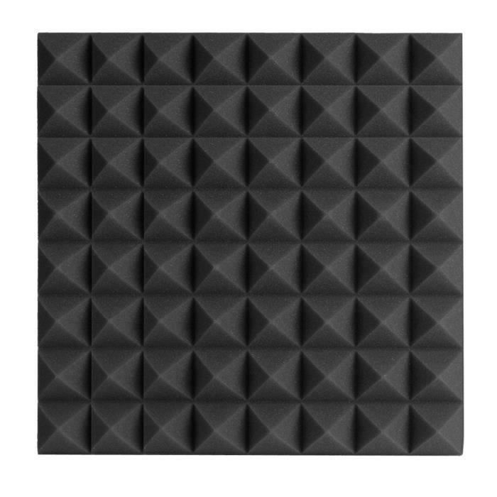 Ywei 4x Eponge Mousse isolation Acoustique 500x500x50mm NOIR ...