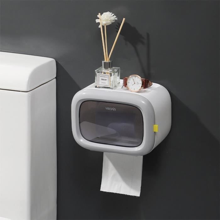 SERVITEUR WC,Gray--Porte papier hygiénique créatif 3 couleurs, boîte de ...