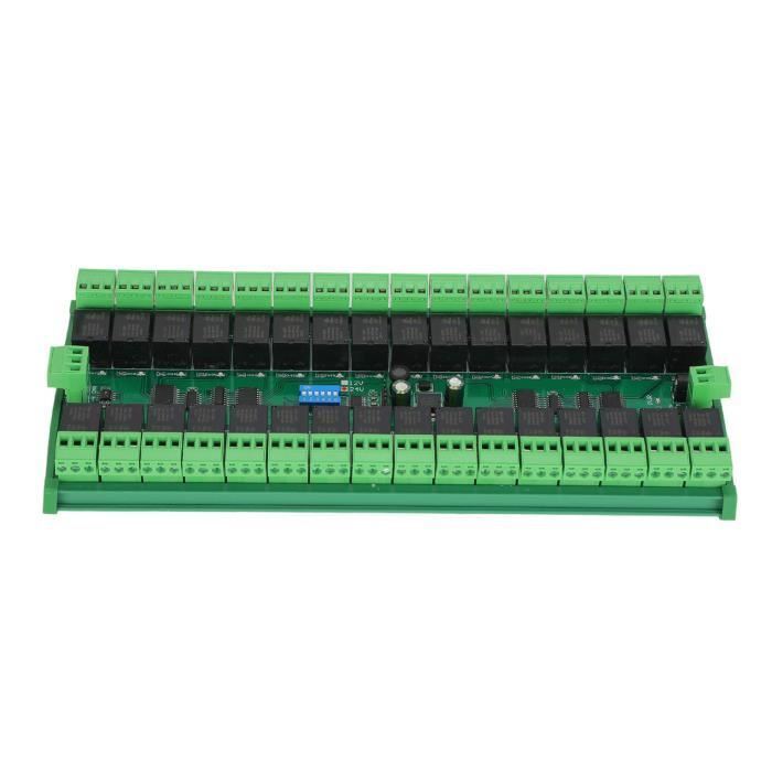 Module de relais de carte d'extension 32 canaux RS485 contrôleur de PLC ...