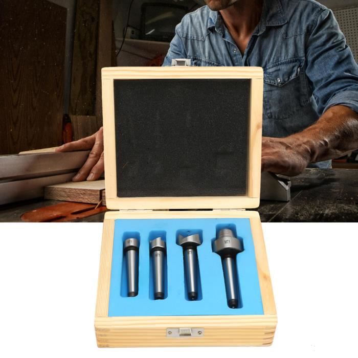 GOTOTOP Outil de tournage pour tour à bois MT2 4PCS MT1 Ensemble d ...
