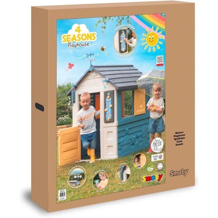 Smoby Maison enfant 4 Saisons - Cabane éducative - Activités ludique ...