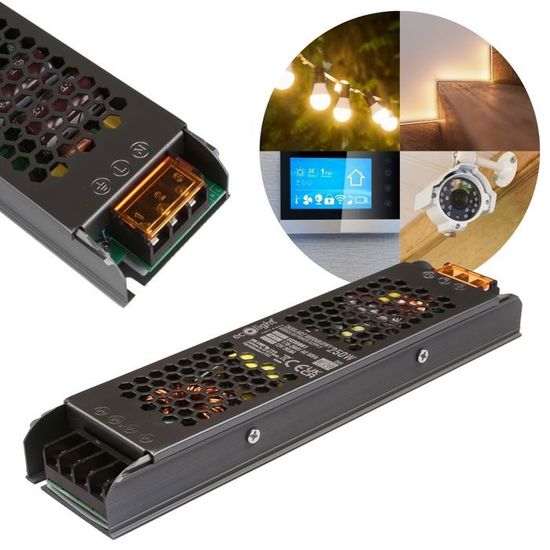 Alimentation modulaire LED 250W 12V 20.8A SLIM IP20 208x49x23mm ...