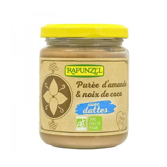 Purée d'amande & noix de coco avec dattes bio 250g - Cdiscount Au quotidien