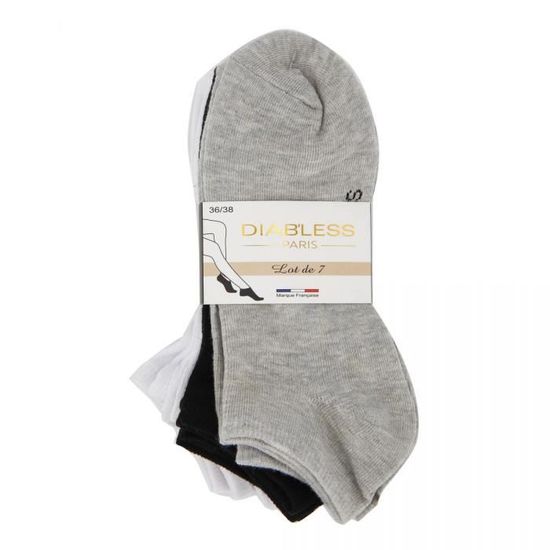 Soquettes x7 paires sabaya Femme DIAB'LESS Multicolore - Cdiscount Prêt ...