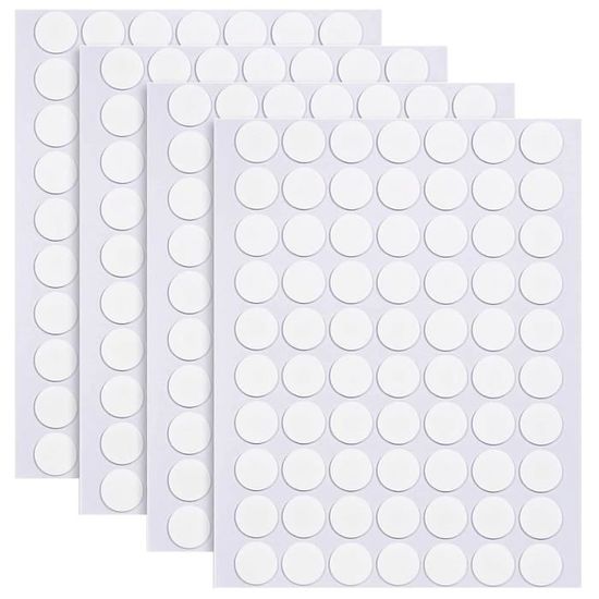 280 Pcs Ruban Double Face Transparent Rond Points Adhésifs Double Face ...