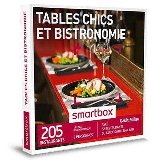 Coffret Cadeau Tables chics et bistronomie - 205 restaurants avec 62 ...
