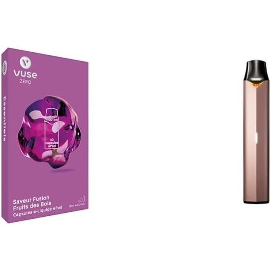 VUSE Zero Nicotine – 2 Capsules e-Liquide pour ePod – Saveur : Fusion ...