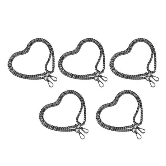 VGEBY Chaînes gourmettes en métal 5 Pcs 1m Chaîne Gourmette En ...