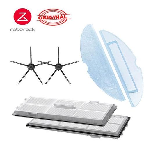 ACCESSOIRES DE ROBOT,s7 pack v2 black--Roborock S7 accessoires de vadrouille filtre Hepa lavable ...
