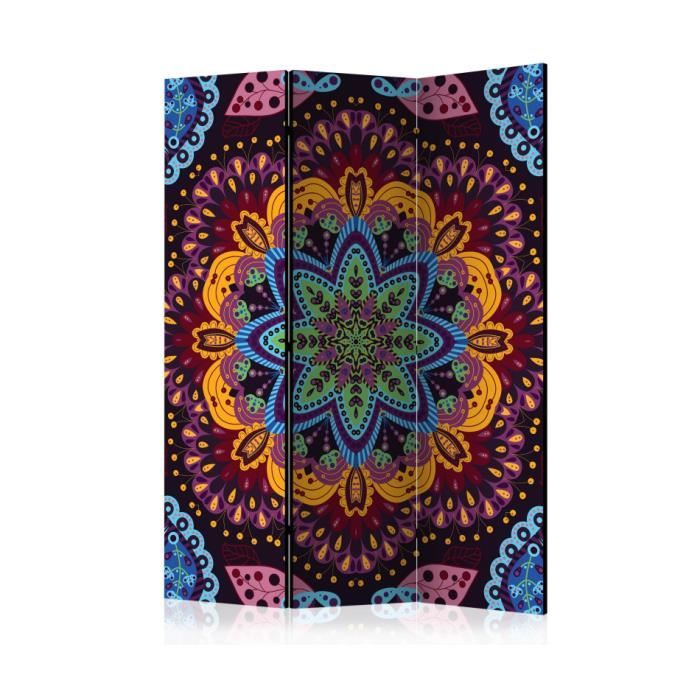 Paravent 3 volets - Colourful Kaleidoscope [Room Dividers] - 135x172 ...