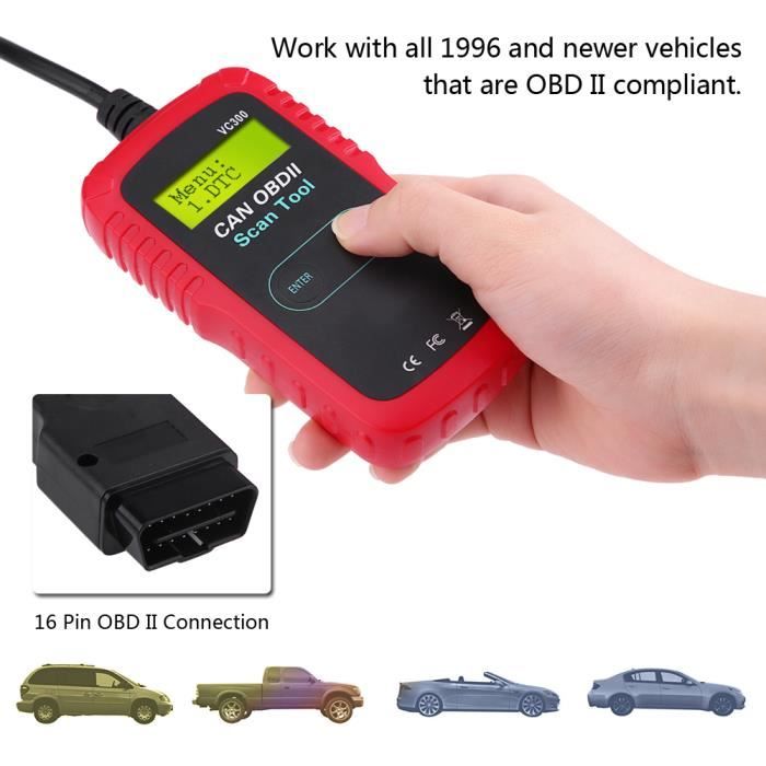Ashata Scanner OBD2 Scanner de diagnostic OBD 2, lecteur de code de ...