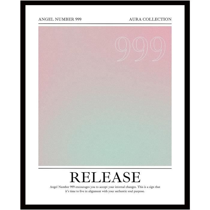 Posters Aura Pour Chambre - Poster Esthétique - Numéro D'Ange - Poster ...