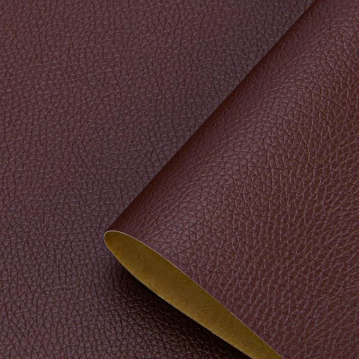Marron foncé-10x20cm - Patchs auto-adhésifs en cuir PU pour la ...