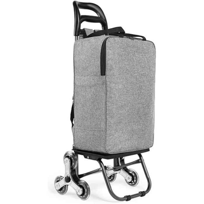 Chariot De Course Pliable À Roulette,2 En 1 Caddie Courses Diable ...