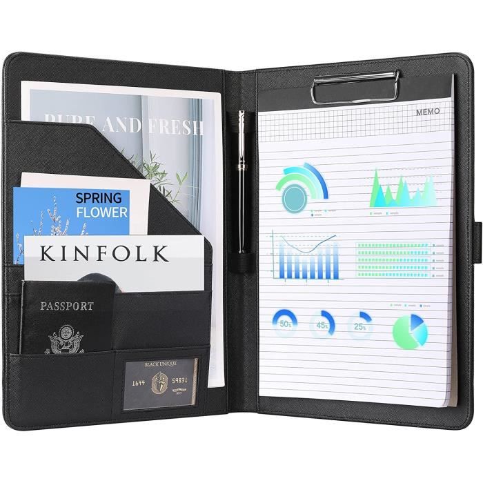 ProCase Portfolio A4 en Simili CuirPorte BlocNotes pour Record de ...