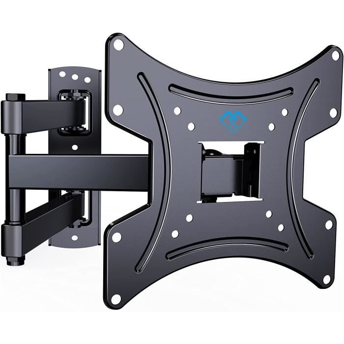 Support Mural TV, Inclinable et Orientable Support TV pour écrans 13-42 ...