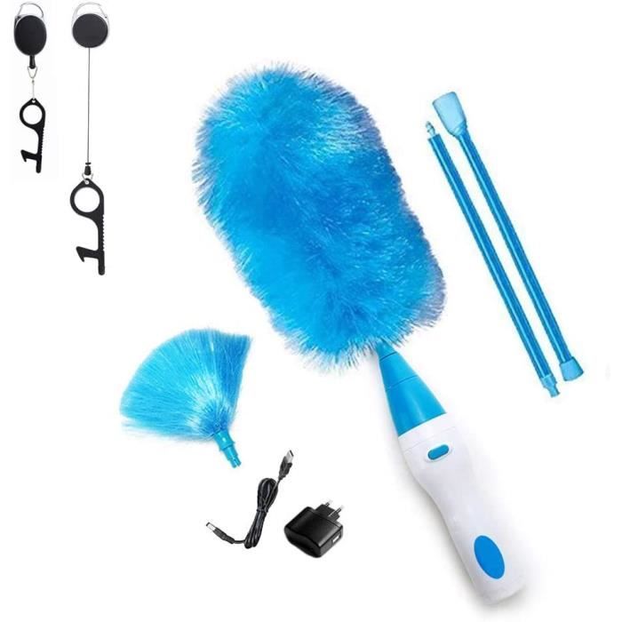 Extendable plumeaux, sans fil plumeau électrique, amovible et lavable ...