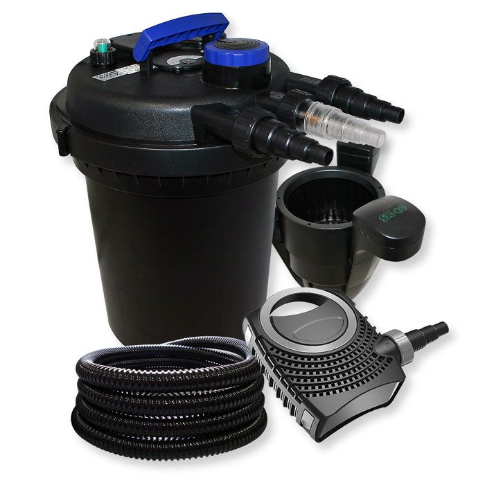 Kit de Filtration à Pression avec 10000l Filter, UVC Stérilisateur 11W ...